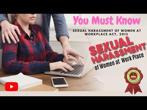 What is sexual harassment of women at workplace || Posh Act 2013 by Study Saga