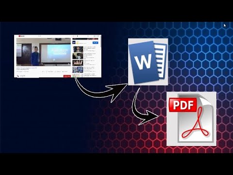 Cara mudah Memasukan link video ke word dan PDF