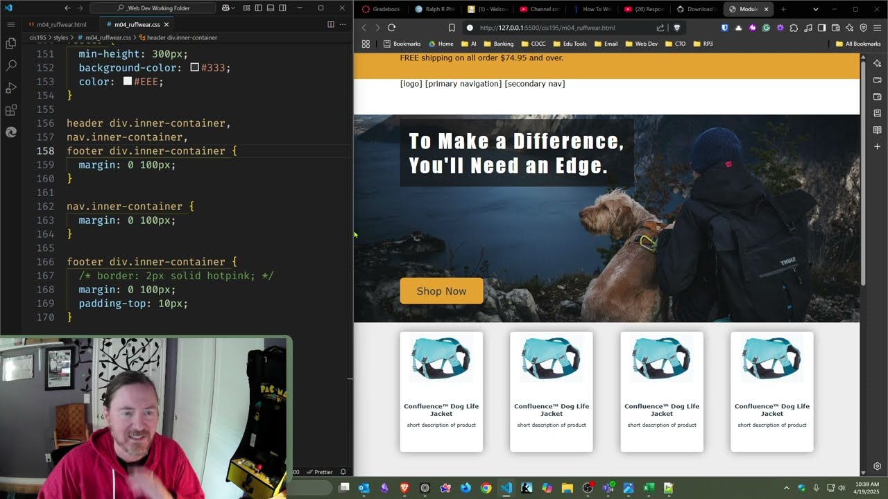 Mastering Content Alignment for Web Design (#CIS195 Lab)