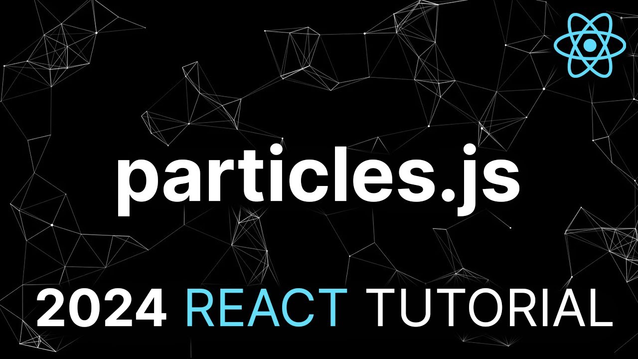 NEW 2024 React Particle JS Tutorial