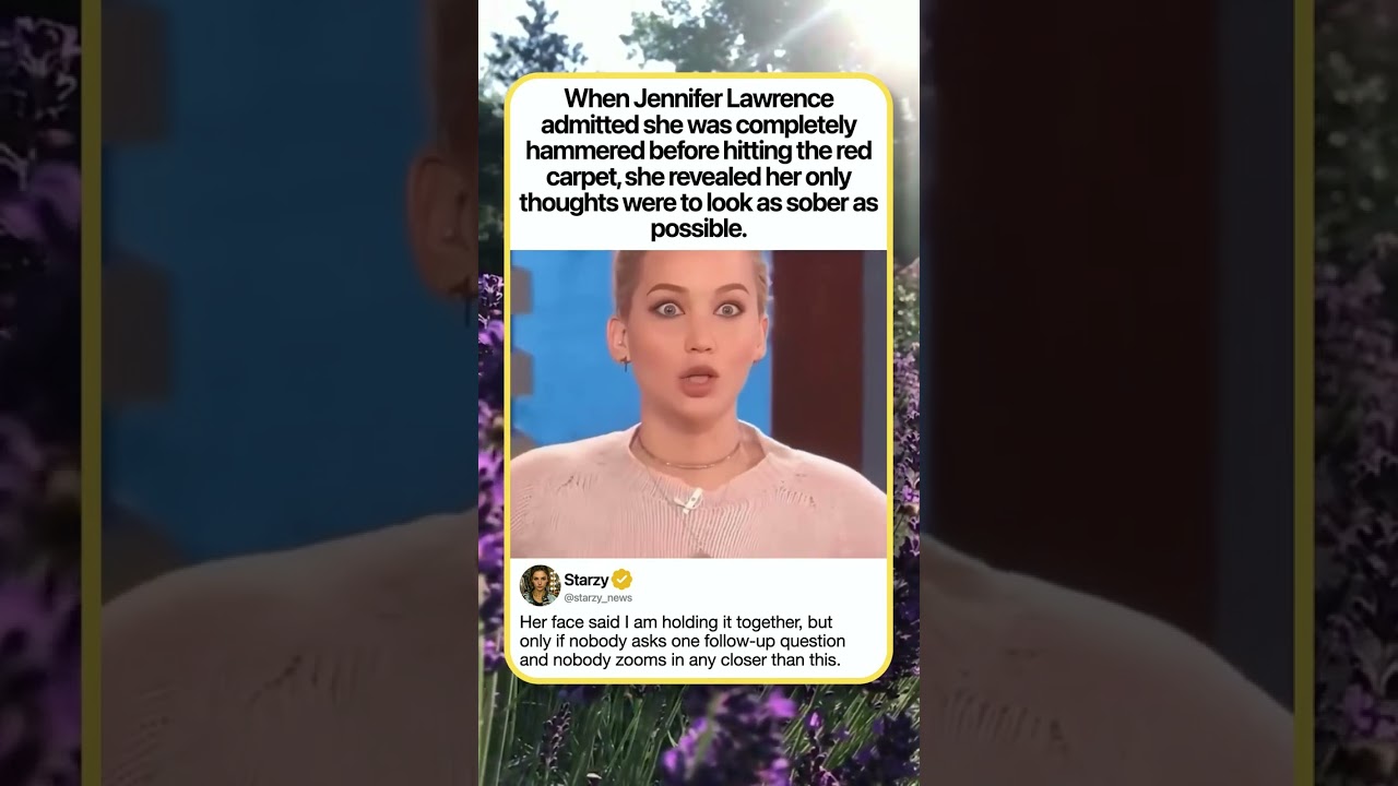 JENNIFER LAWRENCE COULDN’T HIDE IT