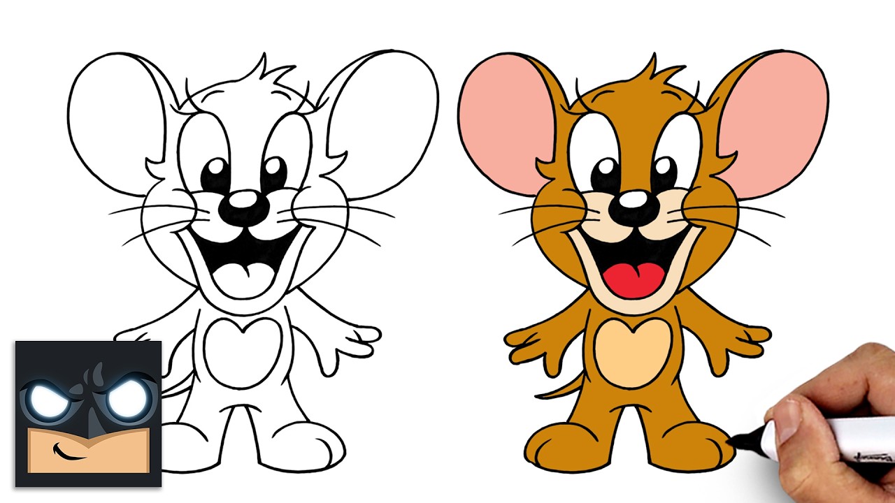 How to Draw Jerry Mouse | Tom and Jerry