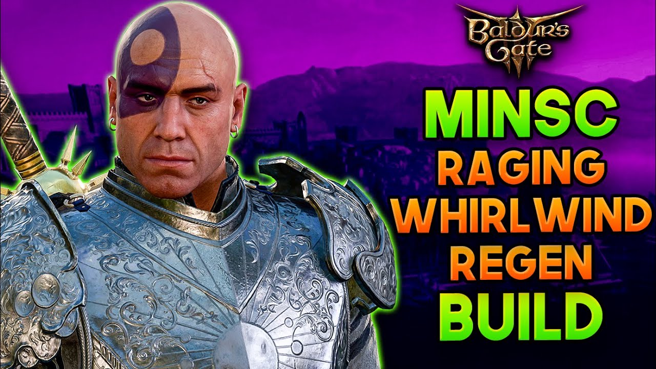Baldur's Gate 3 - MINSC RAGING WHIRLWIND REGENERATOR BUILD - Hunter Ranger / Barbarian Build
