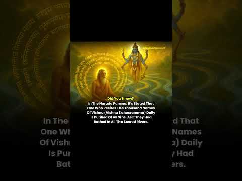 The Power of Vishnu’s 1000 Names 🔱 #VishnuSahasranama #NaradaPurana #LordVishnu