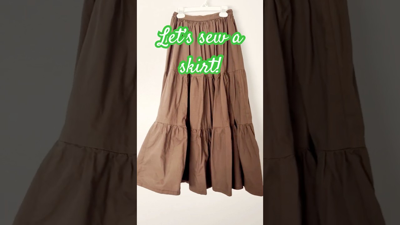 Let’s sew a tiered skirt together! Check out the full-length tutorial!