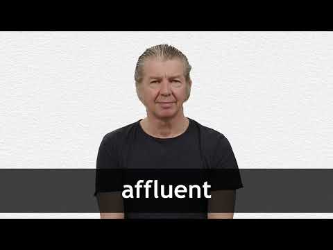 How to pronounce AFFLUENT in American English