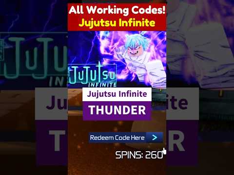 New Codes For Jujutsu Infinite Roblox - THUNDER! - Jujutsu Infinite Codes 2025