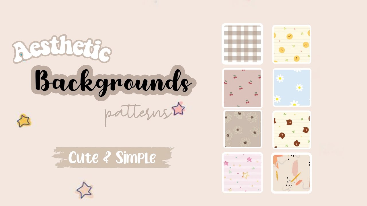 30+ Aesthetic Background patterns |🍒 Cute & Simple 🌼