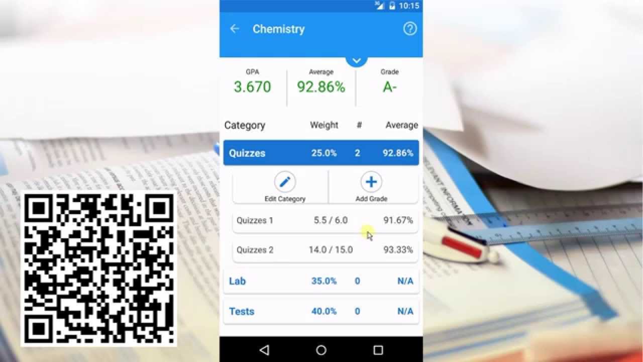 Grade Tracker Pro - Quick Start Guide (Android App)