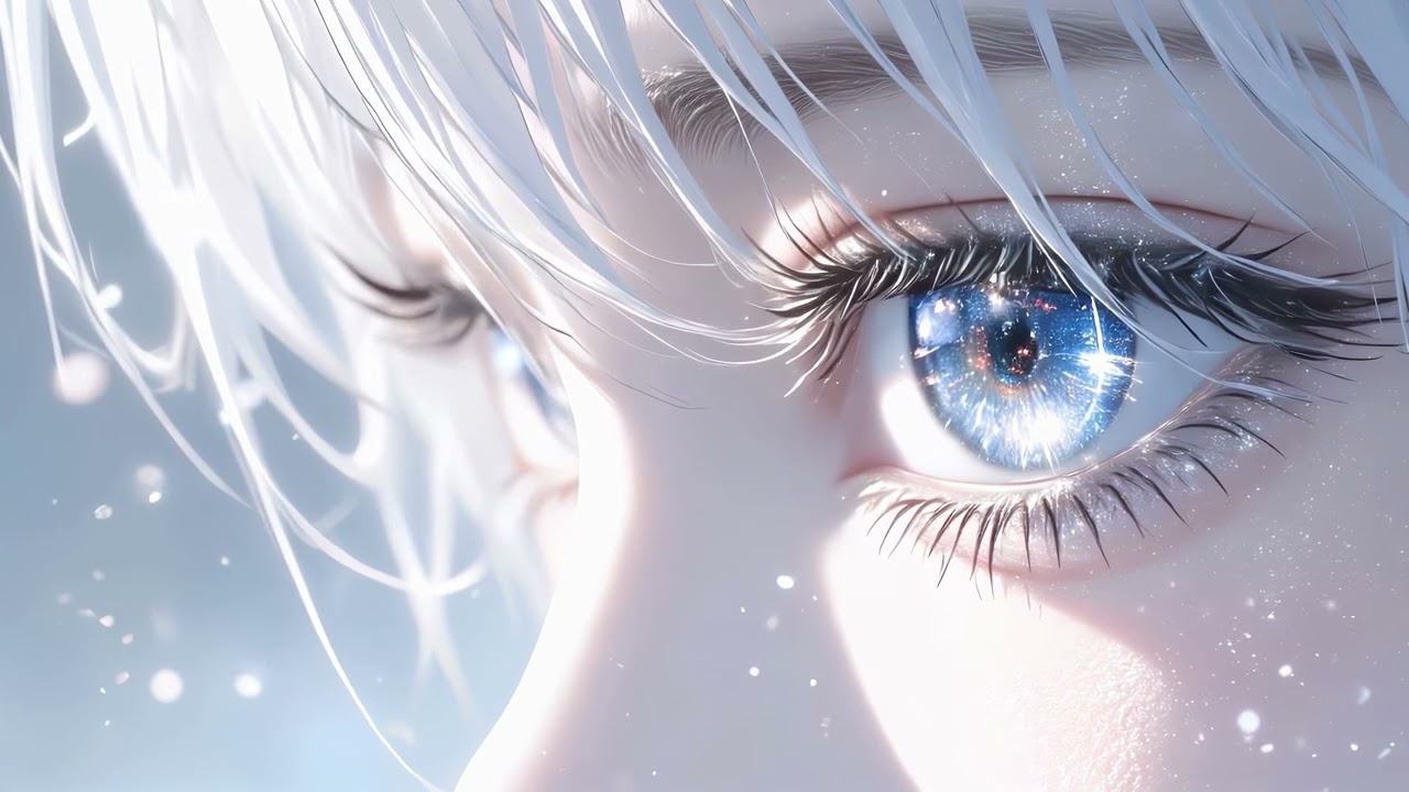 Galaxy Eye Anime Girl 4k Live Wallpaper