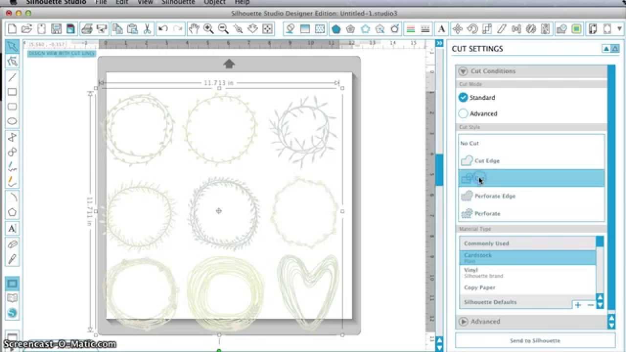 Using Vector sets in Silhouette Studio