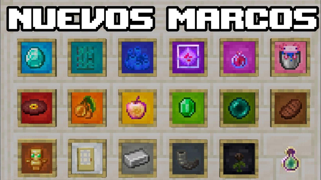 🌈MARCOS de COLORES🎨 | Colored Item Frames Addon Minecraft Bedrock 1.18.2