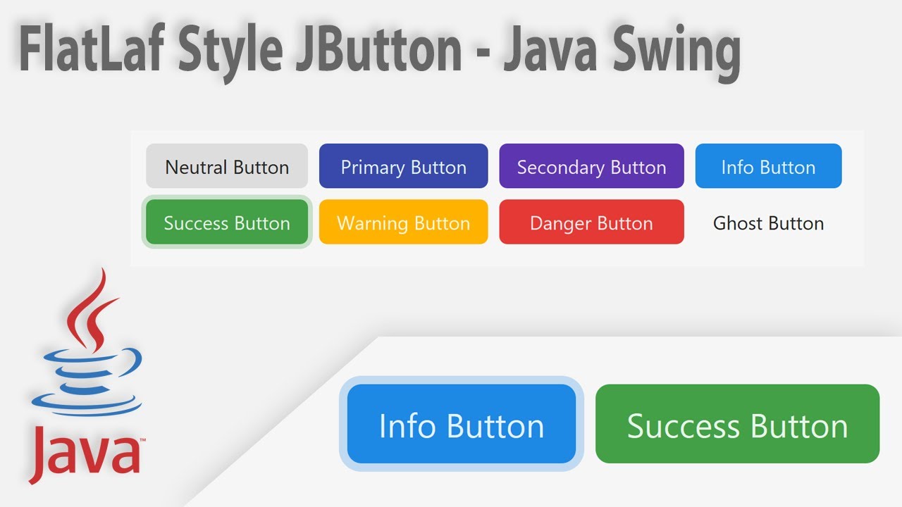 How to Create Custom Button Styles in Java Swing with FlatLaf