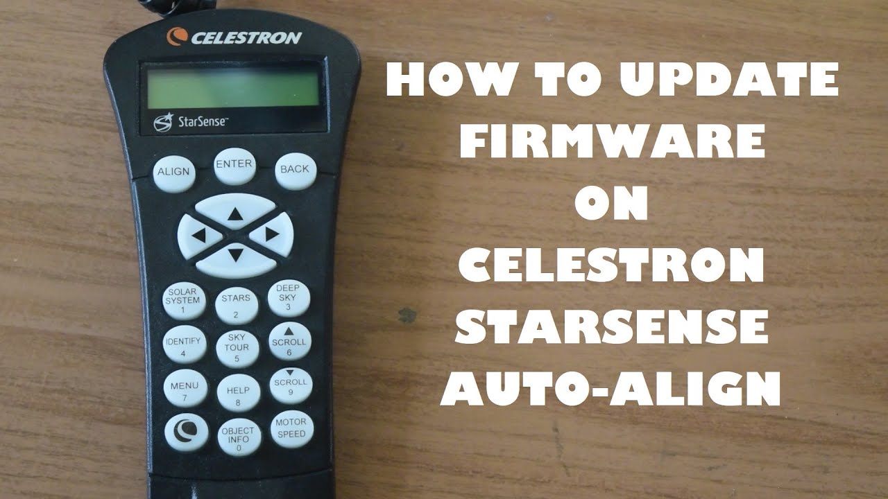 How to Update Firmware on Celestron Starsense Hand controller | Celestron Starsense AutoAlign Camera