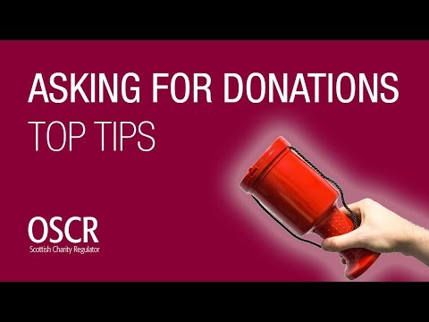 Asking for donations - top ten tips