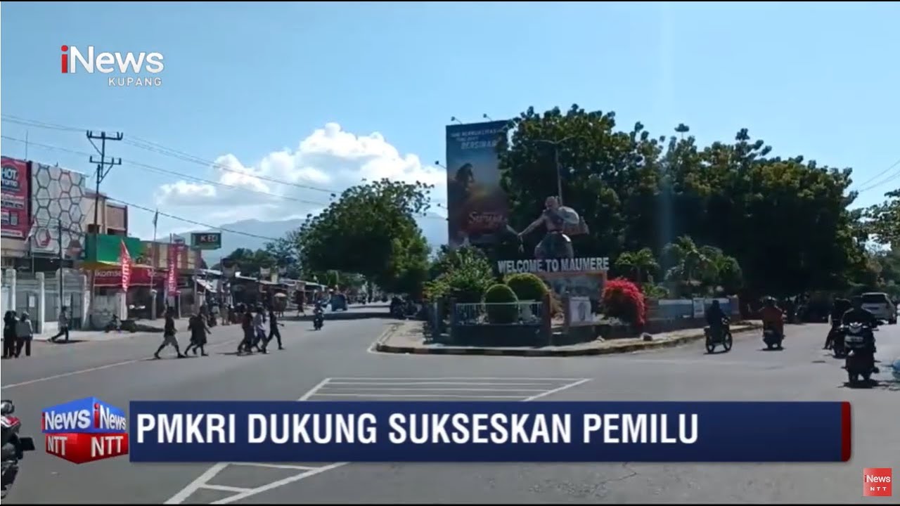 iNews NTT - DPC PMKRI Cabang Maumere Ajak Warga jaga Kamtibmas saat Pelaksanaan Pemilu 2024