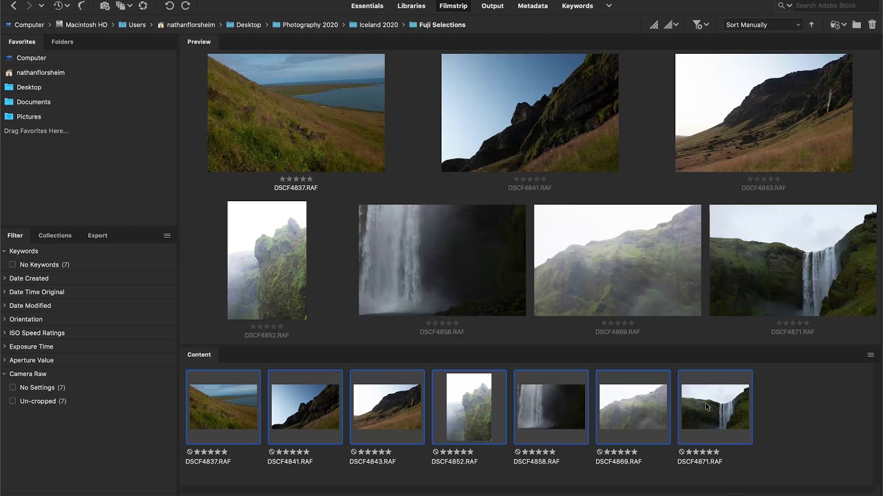 Importing With Adobe Bridge
