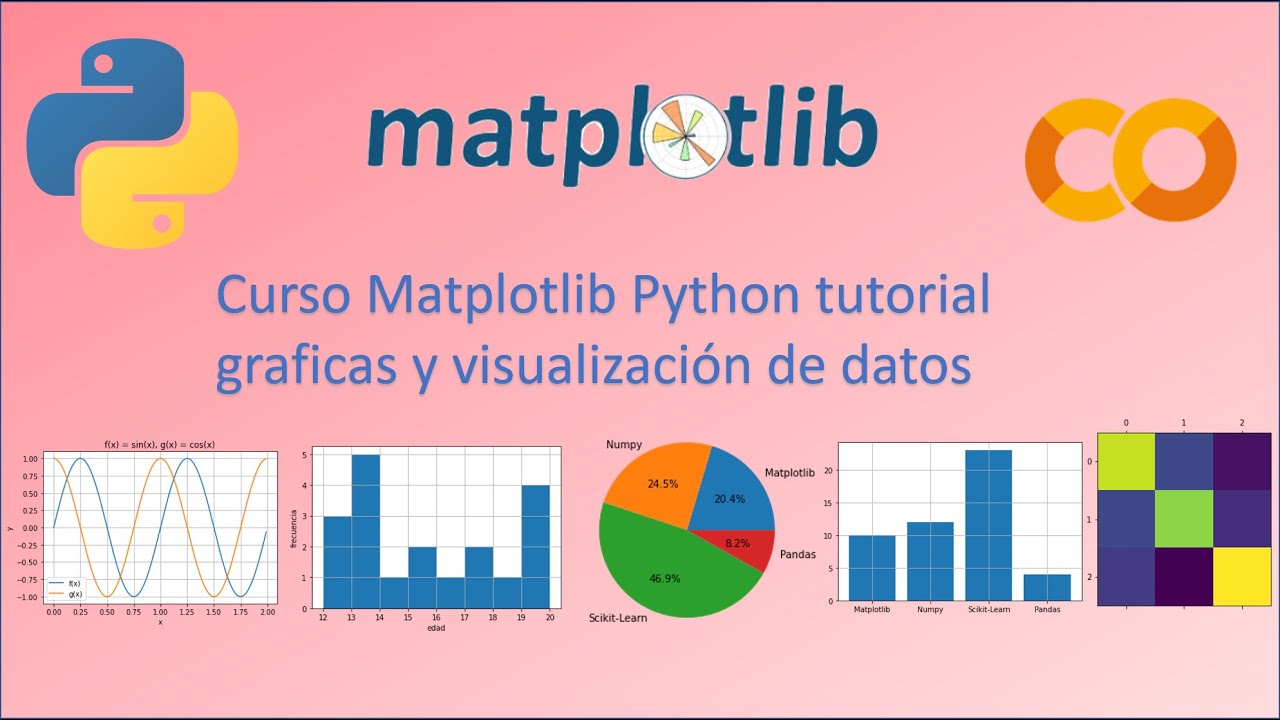 Curso Matplotlib Python tutorial graficas y visualización de datos