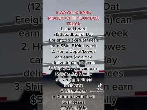 5 ways to earn money with your box truck