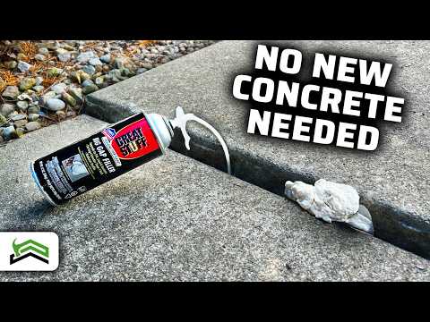 How To Fix A Sunken Sidewalk With Spray Foam
