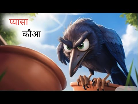 Thirsty Crow Story In Hindi || Moral Story for kids || Bedtime Stories For childrens || Moral Story