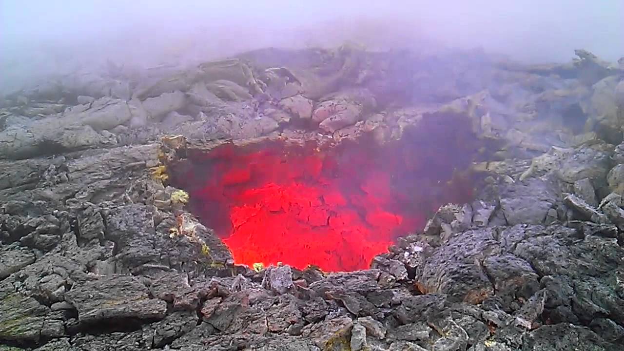 in volcano Tolbachik
