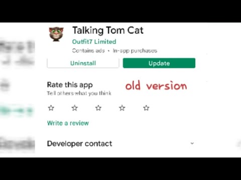 How to download talking tom cat old version on android device (English) Easy Version