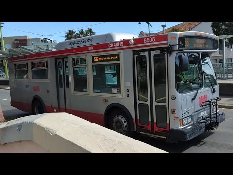 SF Muni 2007 Orion VII HEV 07.503 #8505 on Route 56 Rutland