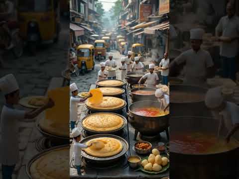 🍽️ Miniature Chefs Cook a Giant South Indian Breakfast in Chennai! 🏙️🔥