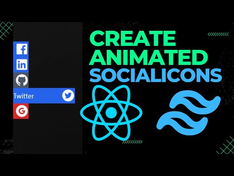Create Social Media Icons With Animation|Social Media Icons to React React JS tutorial | react icons