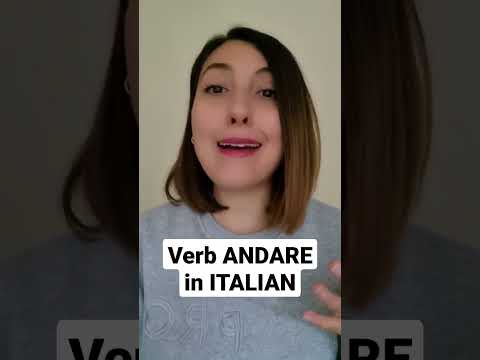 🇮🇹 Present tense of the verb ANDARE (in Italian)