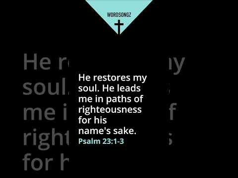 Psalm 23:1-3 Song — The Lord Is My Shepherd #shorts