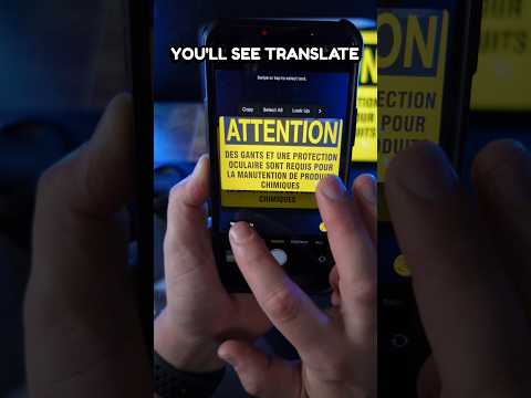 How to Use Your iPhone Camera to Translate Text #iphonetips #cameralanguagetranslation