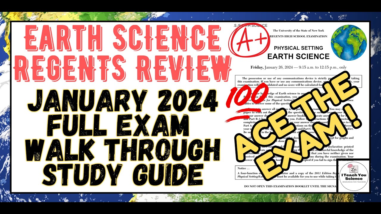 January 2024 Earth Science Regents Exam Review | Comprehensive Study Guide for Test Prep Success