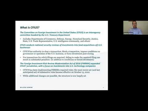 CFIUS Rule Updates: What Technology Businesses and Investors Should Know