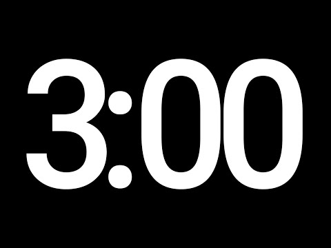 3 Minutes Countdown 4k Giant Clock - Đồng hồ đếm ngược 3 phút