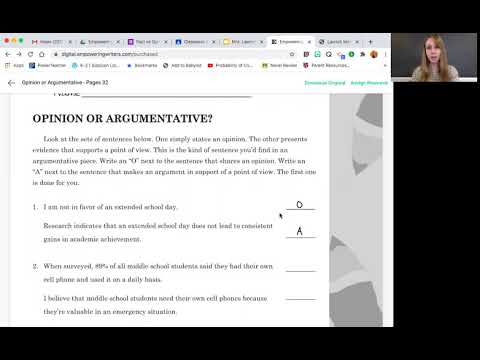 Opinion vs Argument