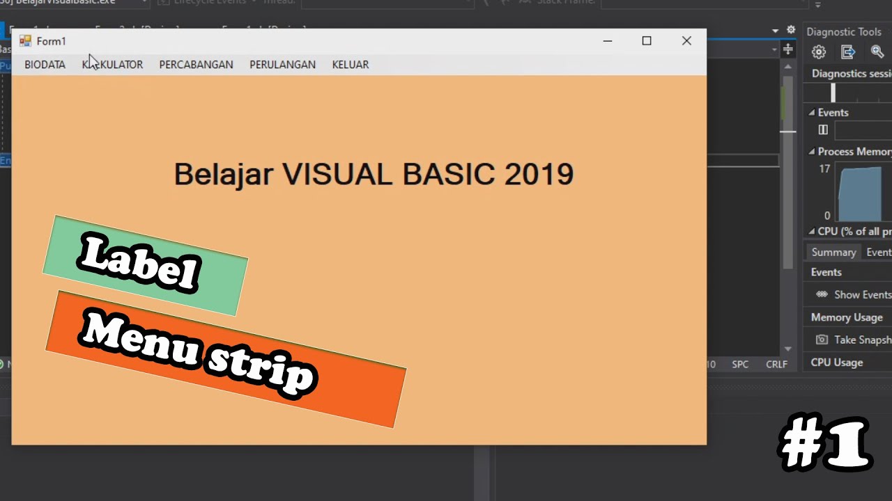 Belajar Visual Basic ~ Part 1| Visual Studio 2019