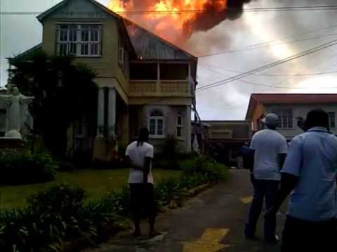 Mount St Joseph School on fire. Mandeville Manchester part 1