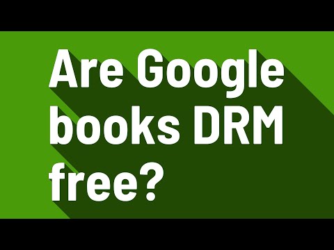 Are Google books DRM free?