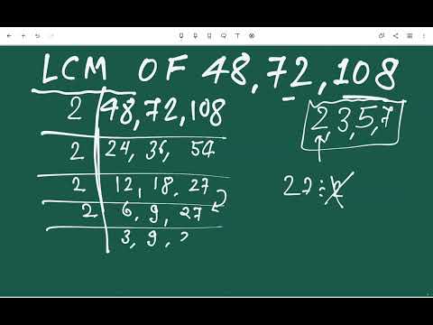 LCM OF 48 72 & 108