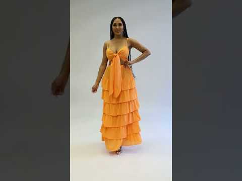 Jace Ruffle Tiered Maxi Skirt Set