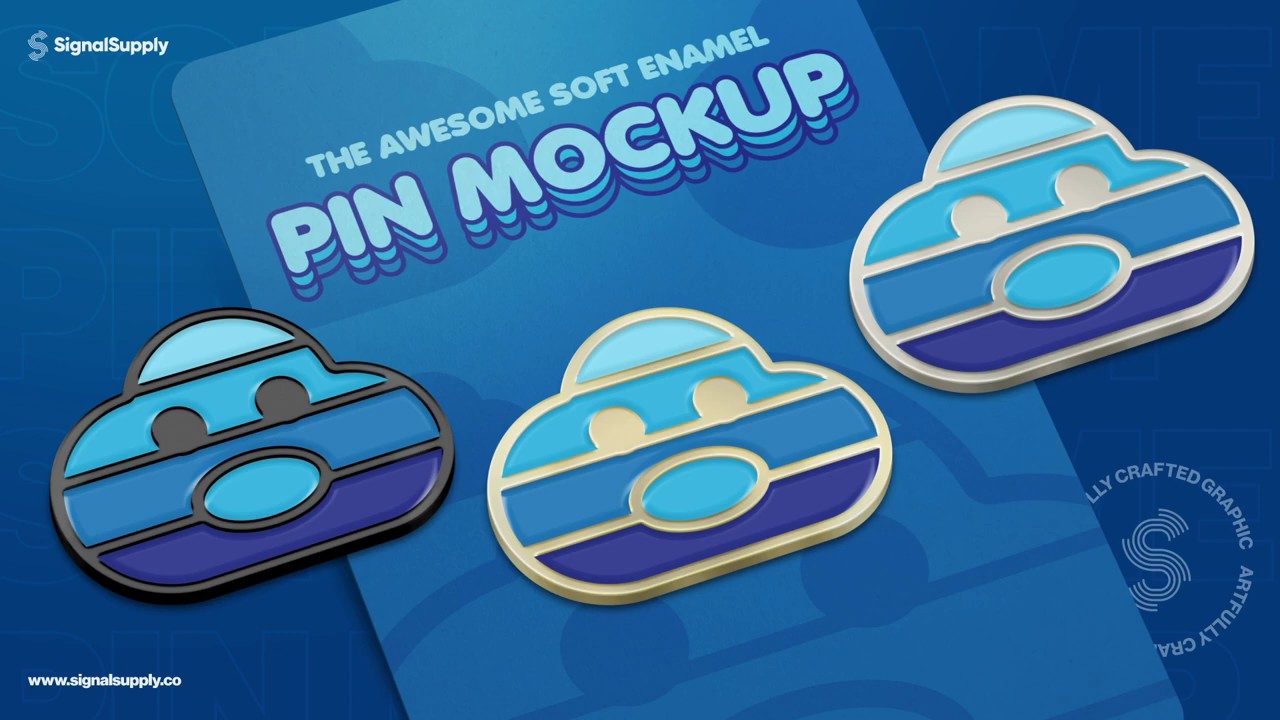 Soft Enamel Pin Mockup by SignalSupply - [2020 UPDATE TUTORIAL]