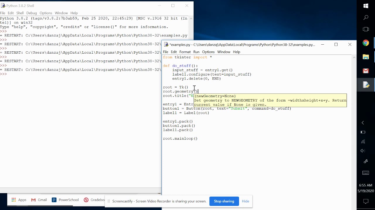 The .geometry() Method | Python GUI Apps With Tkinter