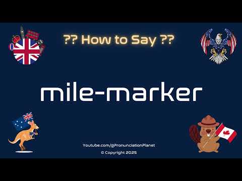 ππ¦ How to Pronounce mile-marker? (CORRECTLY) | Pronunciation Planet