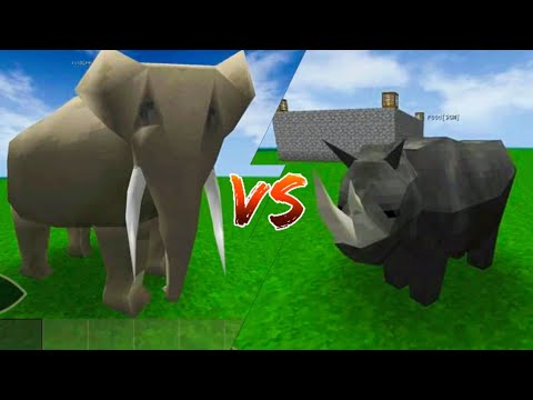 Elephant Vs. All Herbivores!! - Survival Craft 2