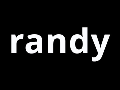 Video Word Of The Day - Randy