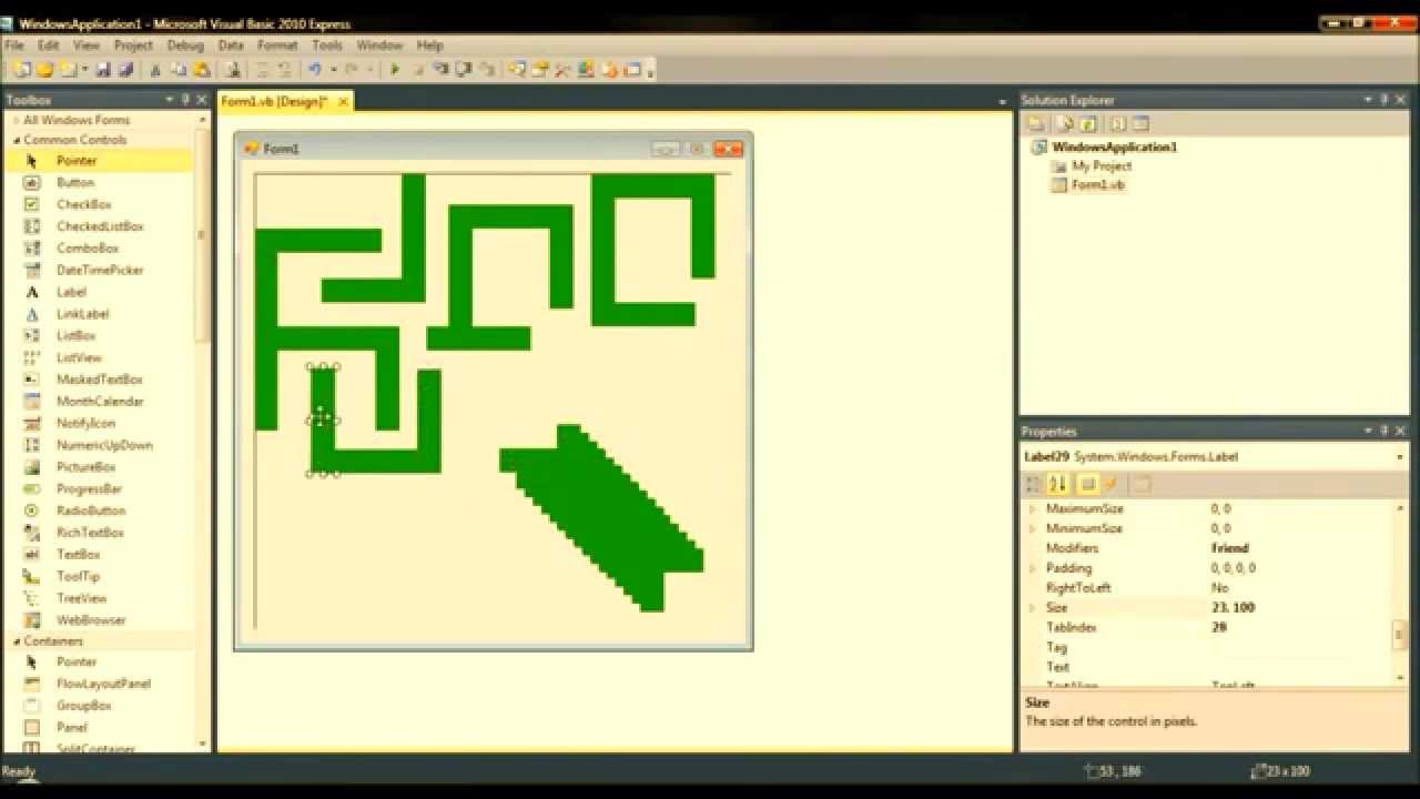 How to make a maze game in Visual Basic