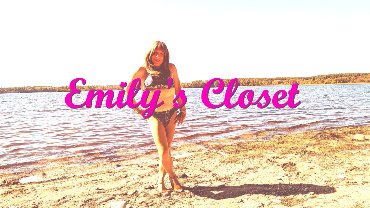 Emily's Closet - One-Piece Pink and White Swimsuit