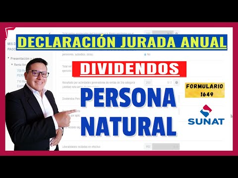 🔴Declarar Renta Anual de Personas Naturales con dividendos formulario 709 | Sunat 2023 Actualizado